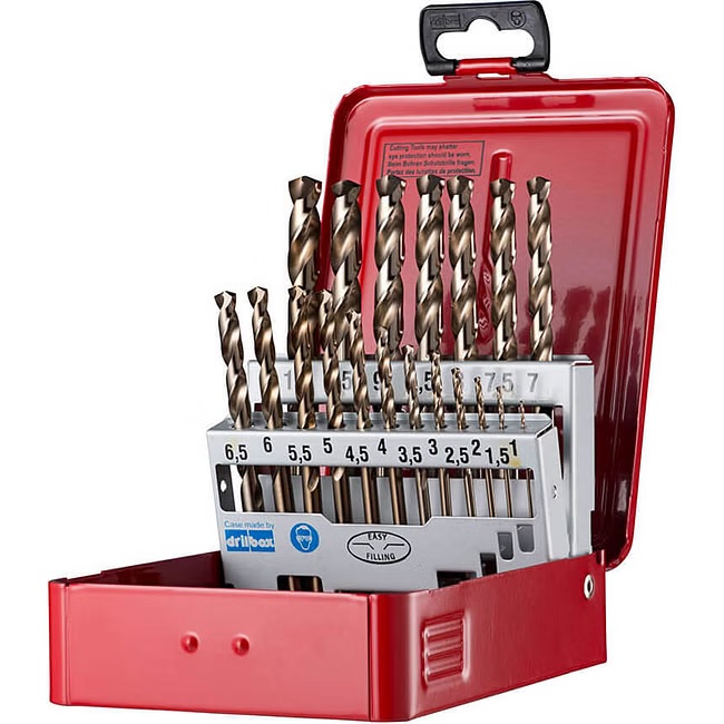 Dormer: Drill set jobber HSCO, 1-10mm x 0.5mm x 19 pcs – ASPAC ...