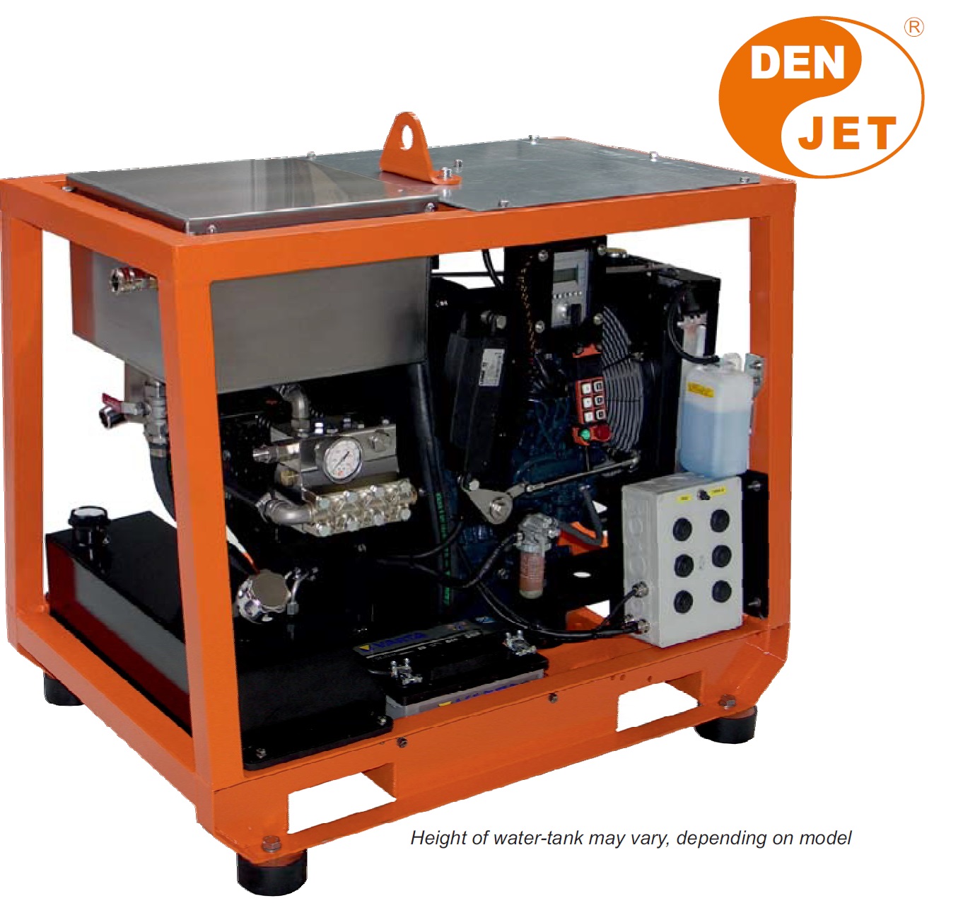 Den-Jet 500 Bars Kubota Diesel Engine Driven High Pressure Water ...