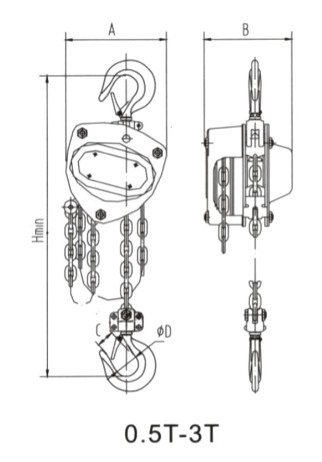 Toyo 3Tons x 3m Manual Chain Hoist – ASPAC Industrial Tools