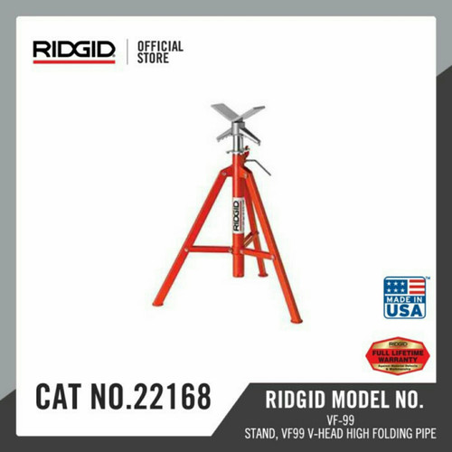 Ridgid V Head High Pipe Stand 20″ to 51″ Height ( foldable legs ...