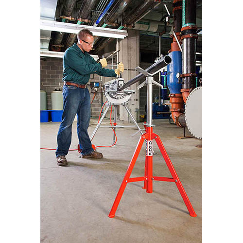 Ridgid V Head High Pipe Stand 20″ to 51″ Height ( foldable legs ...