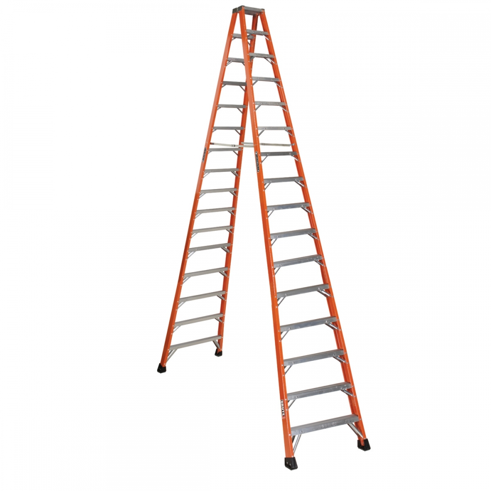 Louisville fiberglass double step ladder 16 steps 16 fts 375lbs – ASPAC ...