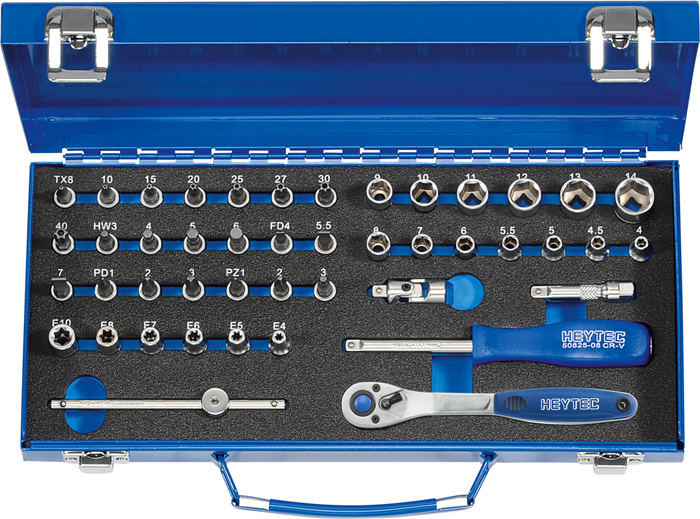 Heytec 45pcs 1/4in Socket Set: 4 to 14mm – ASPAC Industrial Tools