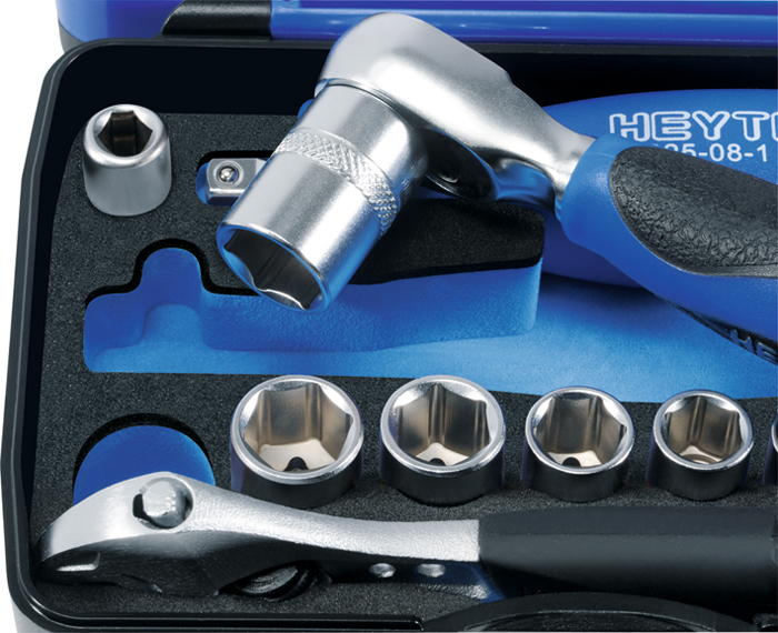 Heytec 44pcs 1/4″ Socket 6 to 13mm & Bits Set – ASPAC Industrial Tools